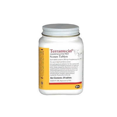 Zoetis Animal Health Terramycin Scour Tablets, 24 Dose Bottle ...