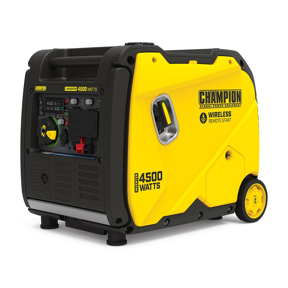 Champion 4500-Watt Wireless Remote Start Inverter Generator with Quiet ...