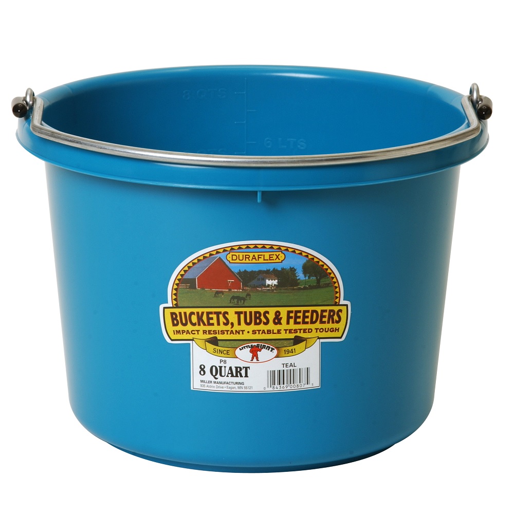 Little Giant 8 Quart Plastic Bucket - P8TEAL6 | Rural King