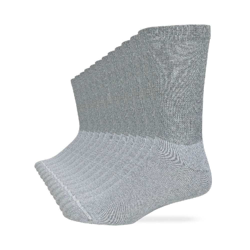 Rural King Men's Crew Socks, 12 pack, Grey - 9093 | Rural King
