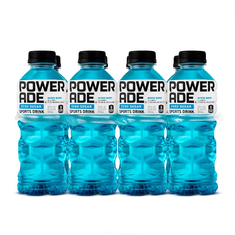 Powerade Zero Sugar Sports Drink - Mixed Berry, 20 oz. - 8-Pack | Rural ...
