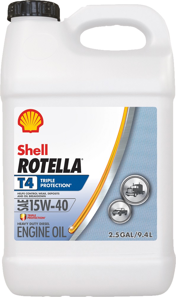 Shell Rotella T4 15W-40 Heavy Duty Diesel Oil, 2.5 Gallon - 550045127 ...