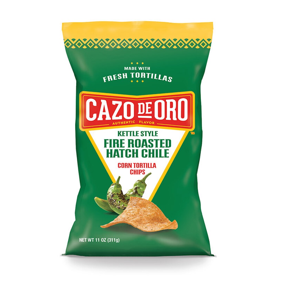Cazo De Oro Fire Roasted Hatch Chile Tortilla Chips, 11 oz. Bag | Rural ...