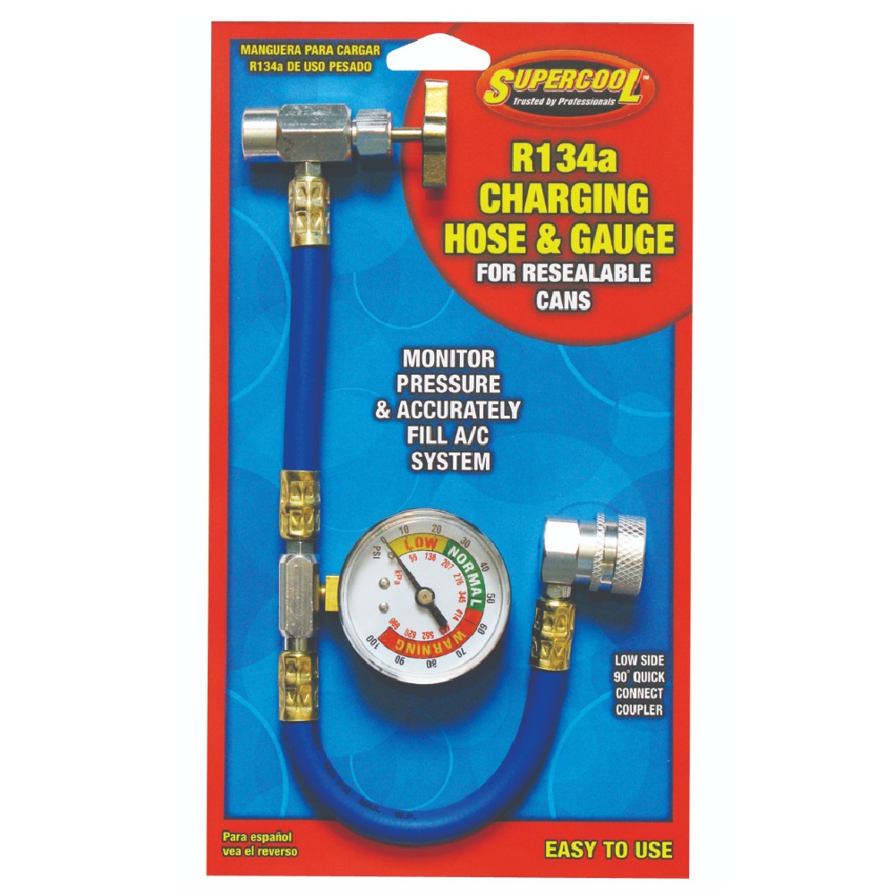 TSI Supercool R134a Universal Charging Hose with Gauge - 51229 | Rural King