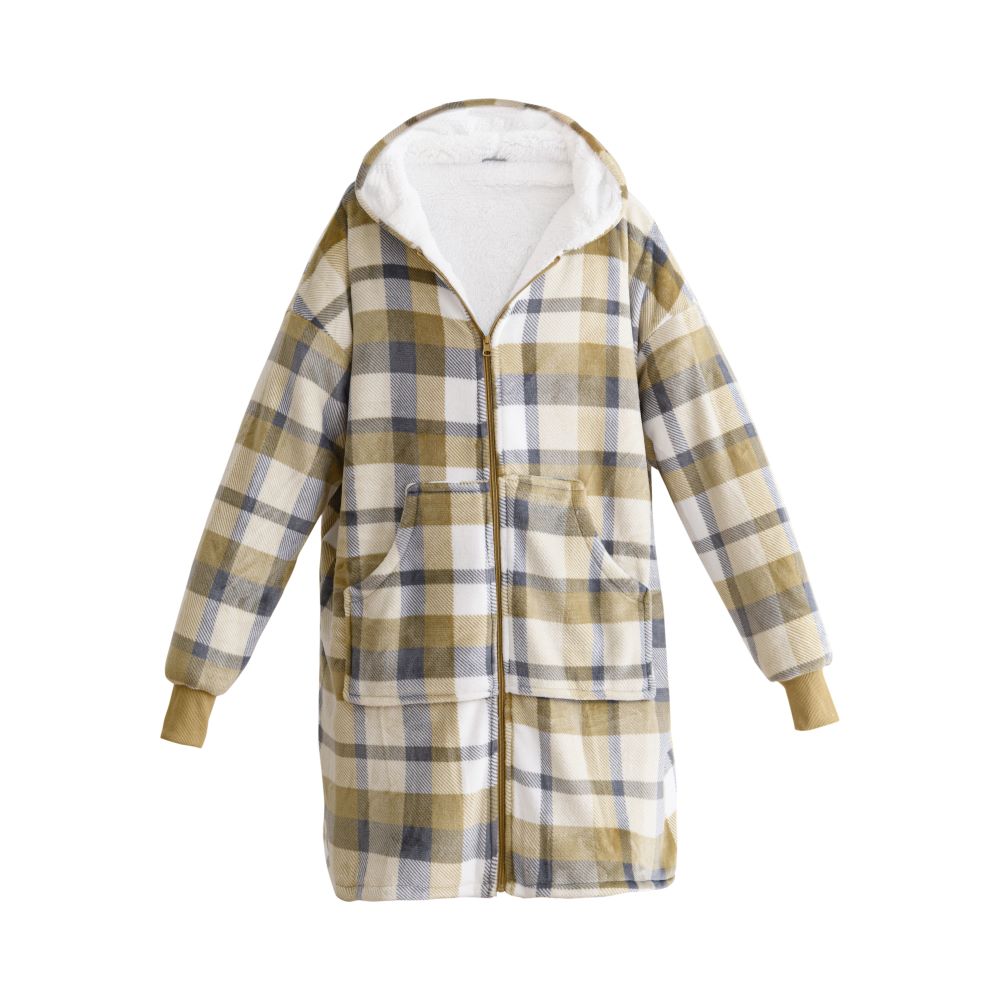 Sherpy Zip-Up Hoodie, Evan Plaid - RK-SHERPY-YEL | Rural King