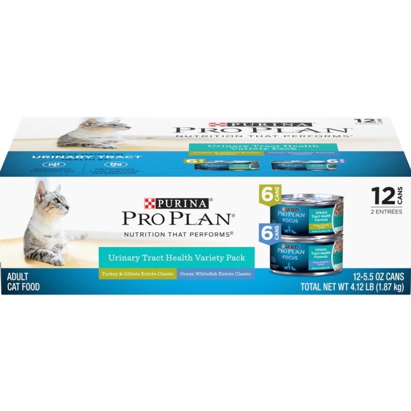 Purina Pro Plan Urinary Tract Health Wet Cat Food Variety Pack, Turkey ...
