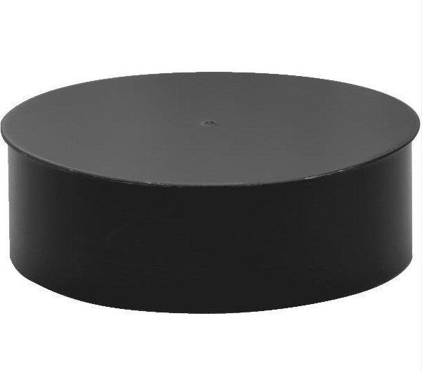 Imperial Manufacturing 6\" 24 Gauge Black Cleanout Tee Cap - BM0029 ...