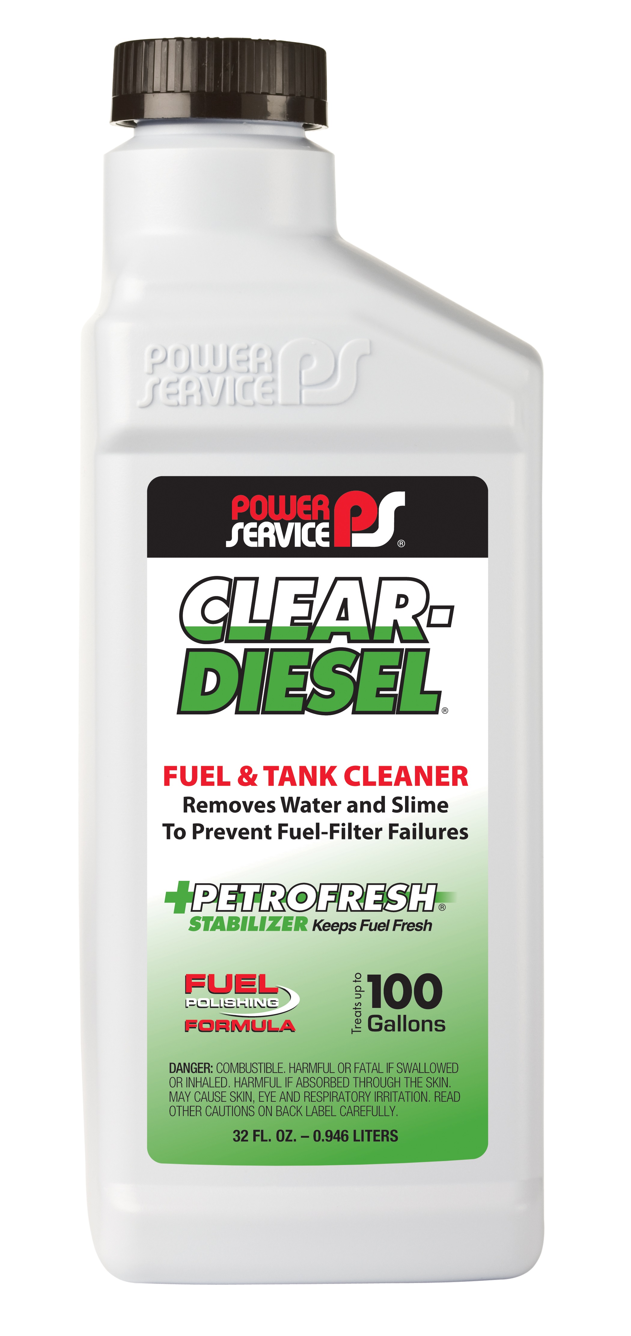 Power Service Products Clear Diesel Fuel & Tank Cleaner, 32 oz. - 09225 ...