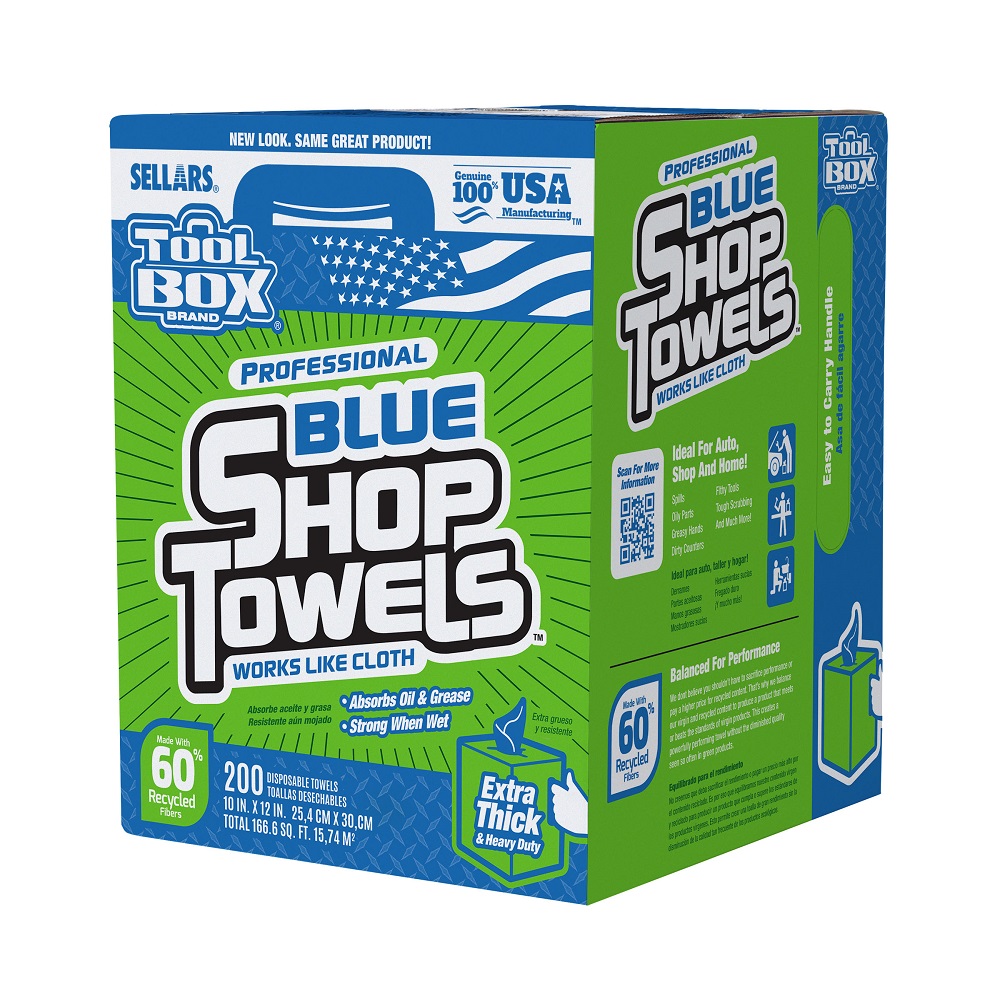 Tool Box® Blue Shop Towels™, 200 Count - 5520201 | Rural King