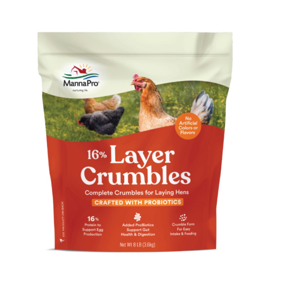 Manna Pro 16% Layer Crumbles, 8lb. - 1000849 | Rural King