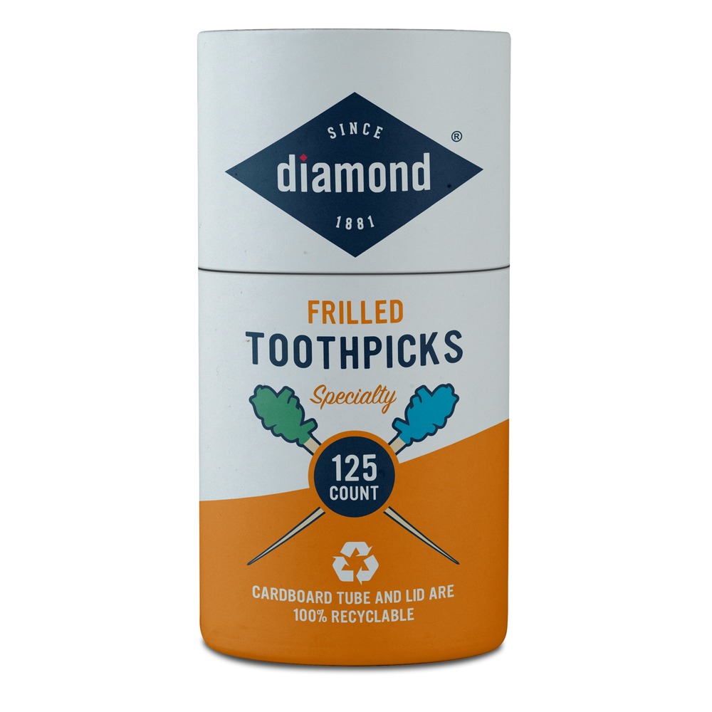 Diamond Frilled Toothpicks, 125 Count | Rural King