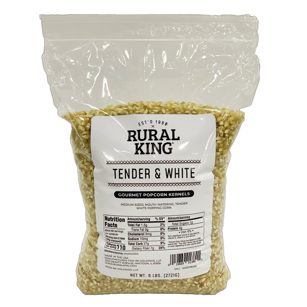 Rural King Tender & White Gourmet Popcorn Kernels, 6 lb. Bag | Rural King