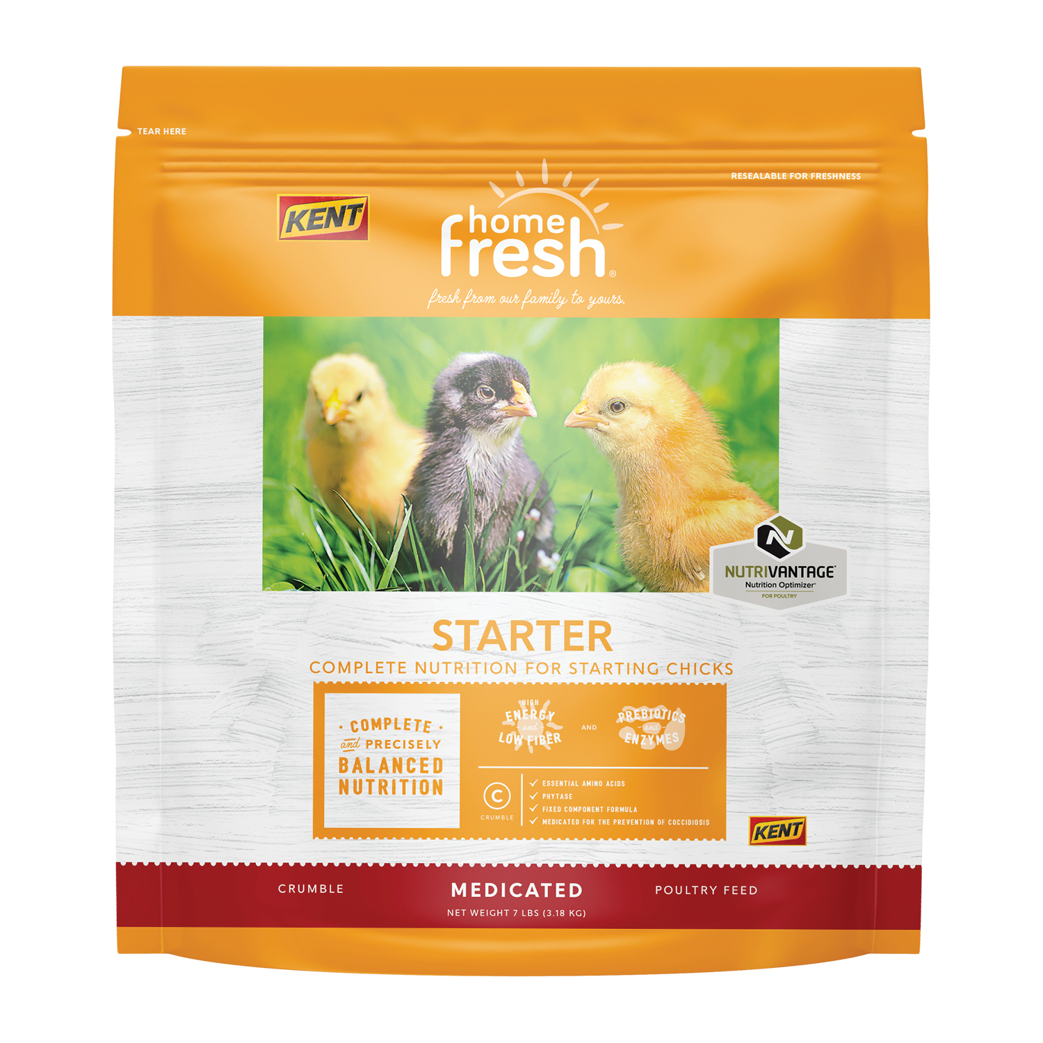 Kent Starter Complete Nutrition For Chicks, 7 lb. Bag - 8147 | Rural King