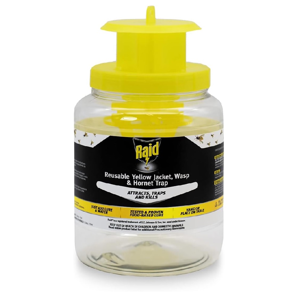 Raid Reusable Yellow Jacket, Wasp and Hornet Trap - RAIDWASPJAR | Rural ...