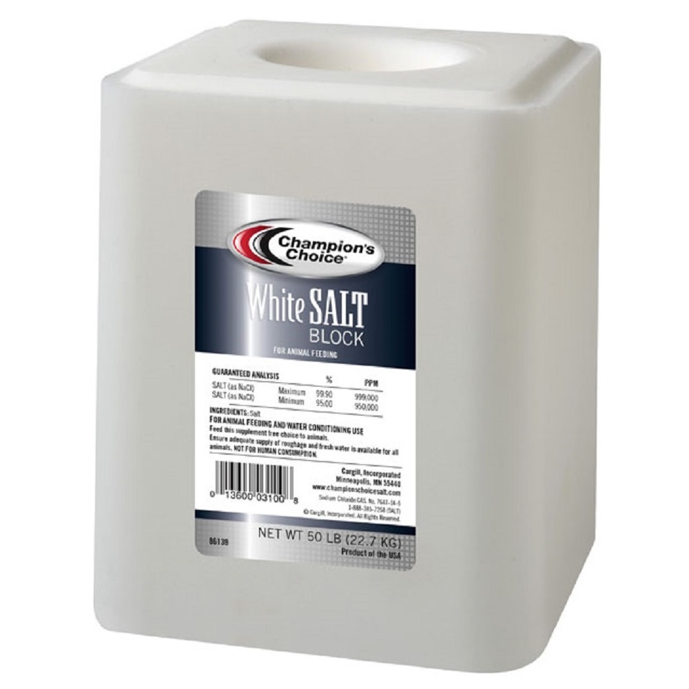 Champion's Choice White Salt Block, 50 lb. Block - 100012578 | Rural King