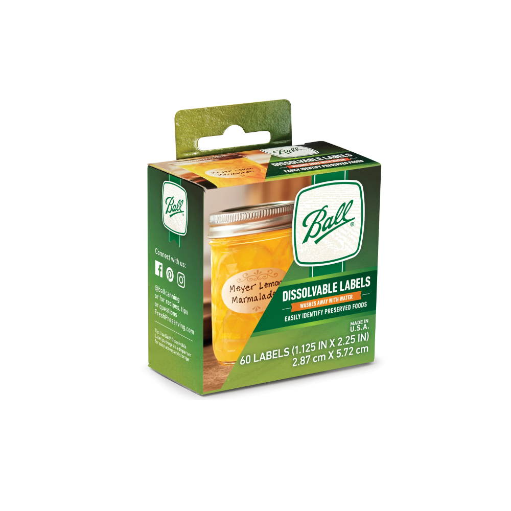 Ball Dissolvable Canning Jar Labels, Box of 60 - 1440010734 | Rural King