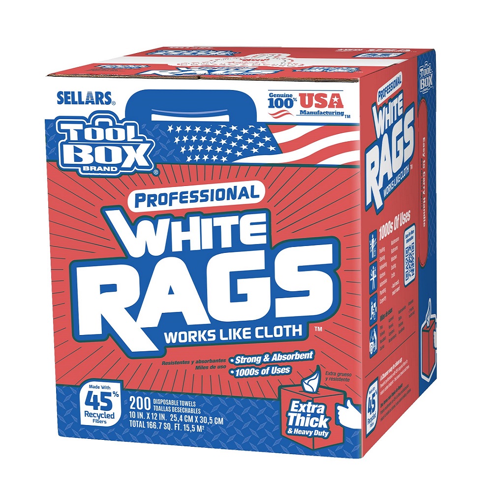 Tool Box White Rags, 200 Count - 5820201 | Rural King