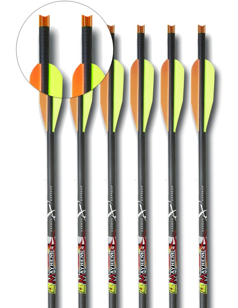 Carbon Express Mayhem Crossbolt 20\" Crossbow Arrows, 6 Pack - 52132 ...