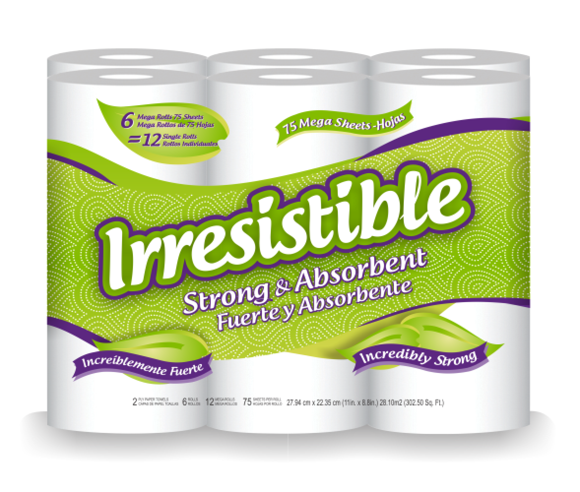 Irresistible Paper Towels, 6 Pack | Rural King