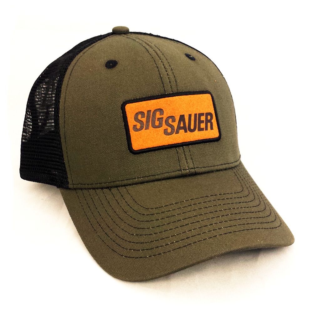 Custom Sig Sauer Leather Patch Trucker Cap - SG-HAT-SIG-LP | Rural King