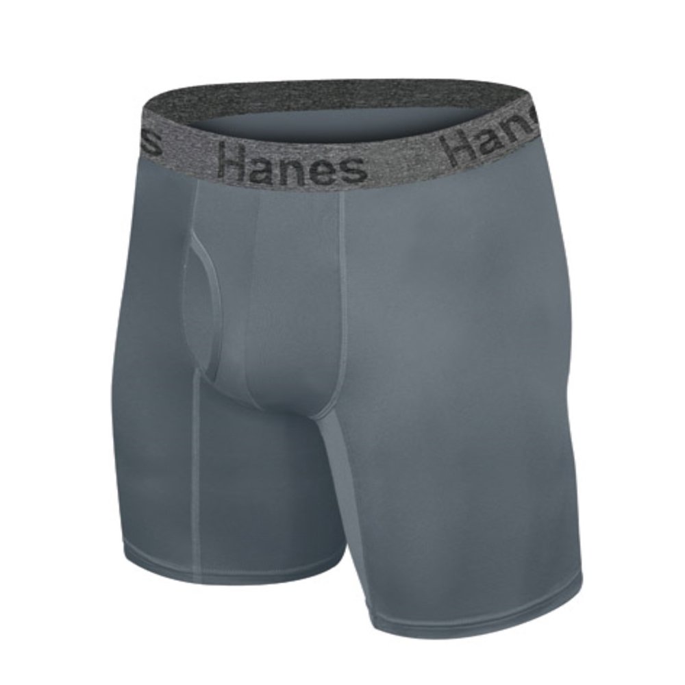 Hanes Men's Comfort Flex Fit Ultra Soft Cotton Stretch Long Leg Boxer Briefs 3-Pack - CFFLC3 ...