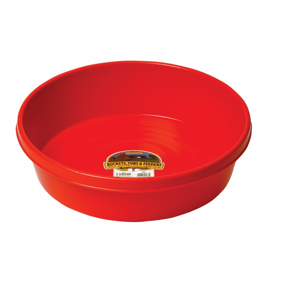Little Giant Utility Pan Plastic - 3 Gallon, Red - P3RED | Rural King