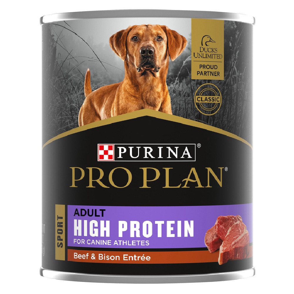 Purina Pro Plan Sport High Protein Beef & Bison Entrée Wet Dog Food, 13 ...