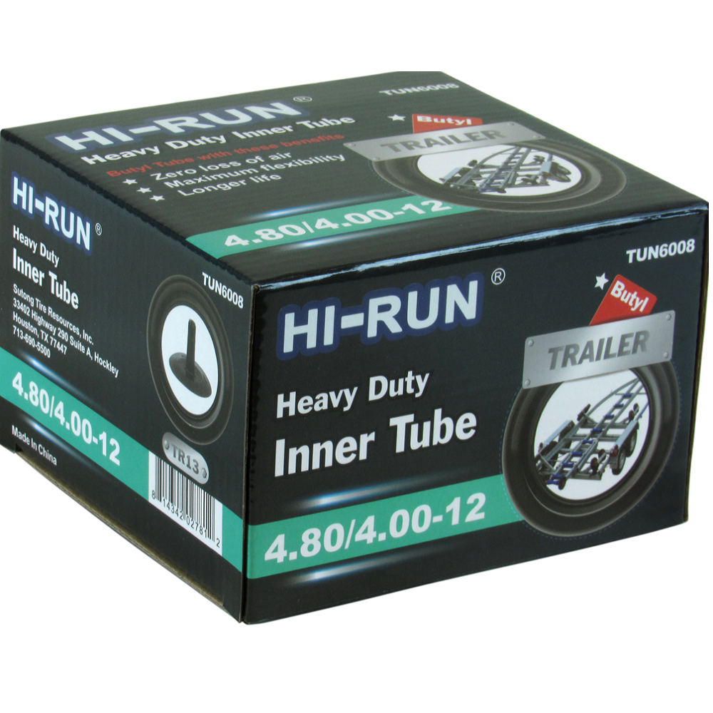 Hi-Run Trailer Tire Inner Tube, 4.80/4.00-12 (TR13 Hi-Run Trailer Tire Inner Tube, 4.80/4.00-12 (TR13