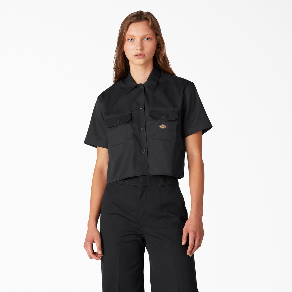 Dickies Women's Short Sleeve Crop Work Shirt - FS573 | Rural King