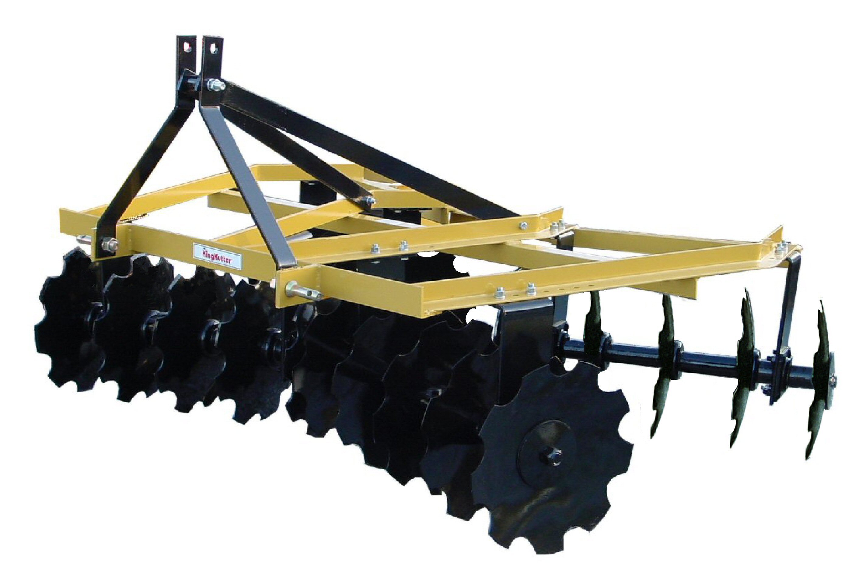 King Kutter Disc 5.5' 16-16\" Blade Disc, Notched, Yellow - 16-16-G-SB-N-YK | Rural King